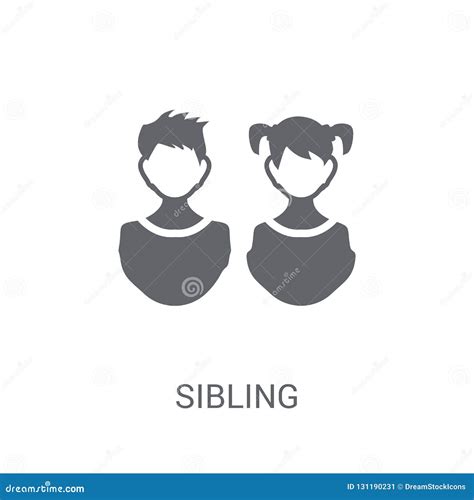 Sibling Icon Trendy Sibling Logo Concept On White Background Fr Stock