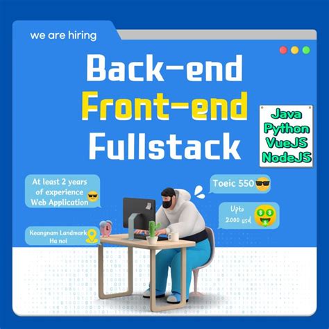 Nghề Nhân Sự On Linkedin Frontend Backend Fullstack Java Python Vuejs Nodejs Hiring
