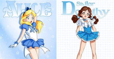 Artist Reimagined Disney Princesses As Sailor Scouts Sailor Scouts