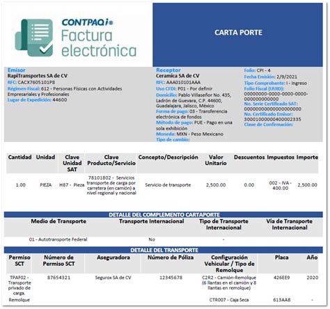 Ejemplo De Cfdi De Ingresos Con Complemento Carta Por Vrogue Co