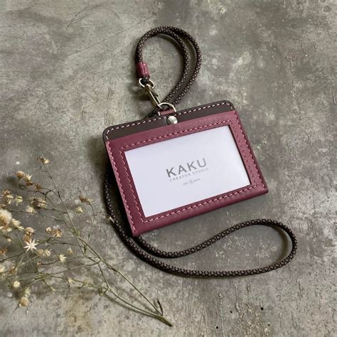 證件套 識別證夾 悠遊卡夾 乾燥玫瑰深咖啡 Kaku皮革設計｜證件套識別證套人氣榜 Pinkoi