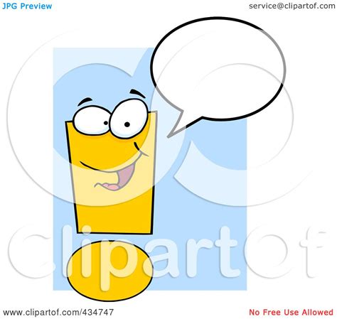 Royalty Free Rf Clipart Illustration Of An Exclamation Point