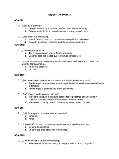 Pre Post Test Pdf