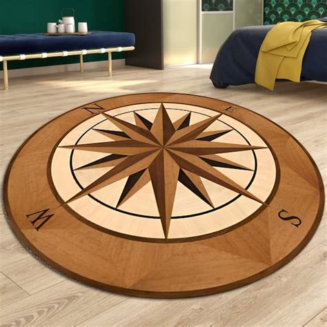 Compass Rose Floor Mat Etsy