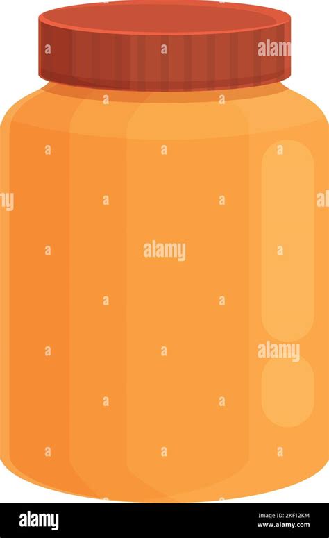 Caramel Jar Icon Cartoon Vector Peanut Butter Food Nut Stock Vector
