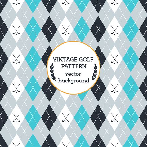 Vintage Golf Pattern Vector 199410 Vector Art At Vecteezy