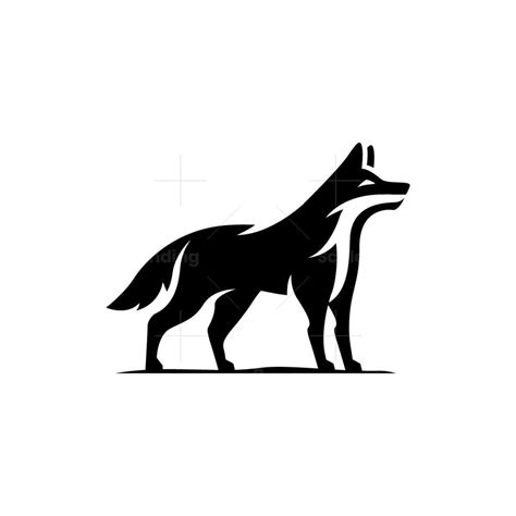 Wolf Logo Design Wolfpack Logo Lone Black Wolf Logo In 2024 Black