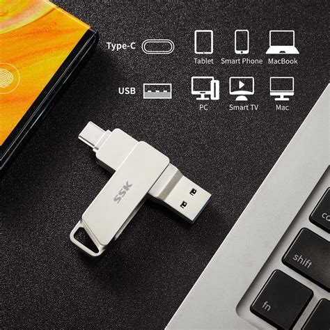 Ssk 220mb S 128gb Flash Drive Type C Otg Flashdrive Usb3 2 256gb Usb Drive 64gb Shopee Malaysia
