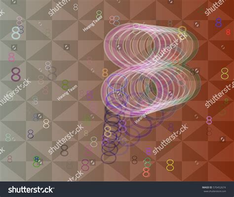 Number 8 Template Idea Vector De Stock Libre De Regalías 570452674