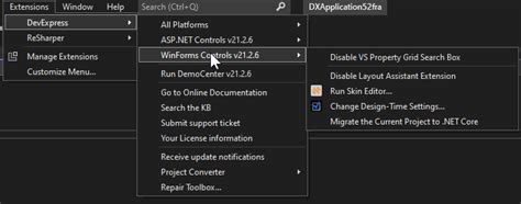 C Option To Configure Net Version In Devexpress Xaf Not Available Stack Overflow