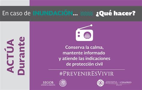 Protección Civil México On Twitter Durante Una Inundación Conserva