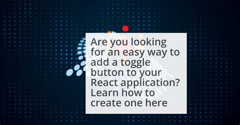 React Jobs On Linkedin How To Create Toggle Button In React Application