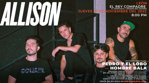 Compra Boletos Para Allison En Leon 2022 Boletia