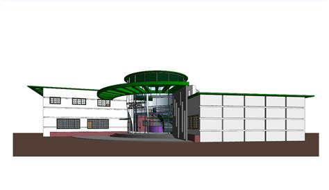 Elevation Of A Building Dwg File Cadbull