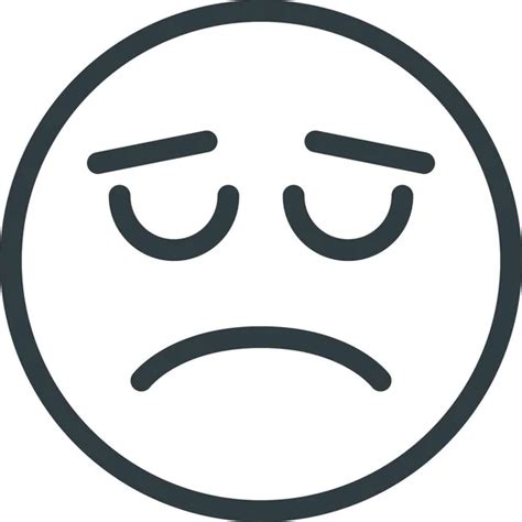 Emoji Emote Emoticon Icono Estilo Esquema Vector De Stock Por