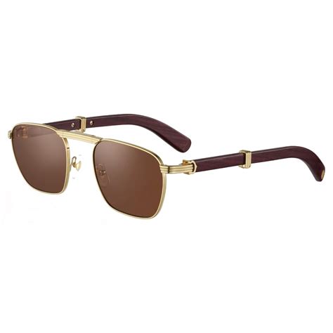 Cartier Rectangular Brown Gold Première De Cartier Collection