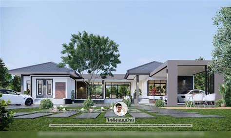 บ้านชั้นเดียวหลังใหญ่ P 715 แบบบ้านยอดนิยม 3 ห้องนอน 3 ห้องนอน