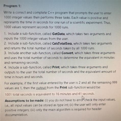 Solved Program 1 Write A Correct And Complete C Program