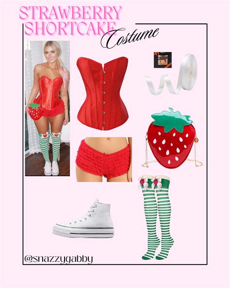 Strawberry Shortcake Halloween Costume Recreation Strawberry