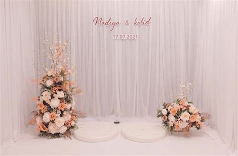ส่งงานฉากนีกะห์ ฉากงานแต่ง By Mariya Backdrop