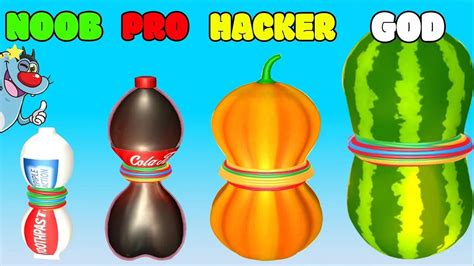 NOOB Vs PRO Vs HACKER In Flexi Ring With Jack And Oggy Framing Gamer YouTube