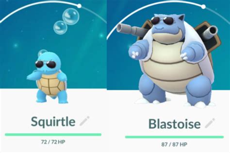 SQUIRTLE BLASTOISE Wearing Sunglasses Pokemon GO EBay