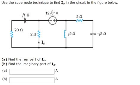 Solved Use The Supernode Technique To Find I In The Circuit