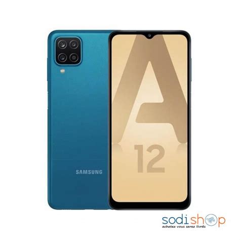 Samsung Galaxy A12 64go 4go Ram Smartphone 4g 65pouces Téléphone