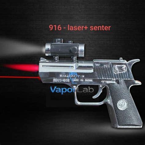 Jual Mancis Korek Api Gas Bara Pistol Mini Gun Laser Pointer Lighter