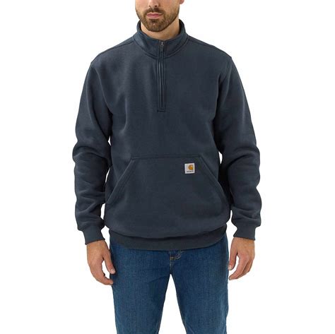 Loose Fit Midweight Quarter Zip Mock Neck Sweatshirt Ccgesite