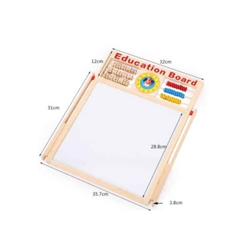 Tabla Educativa Tip Montessori Din Lemn Dubla Magnetica Multifunctionala 5 In 1 Cu 2 Fete Pentru