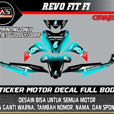Promo Decal Revo Fit Fi Full Body Stiker Decal Revo Fit Fi Full Body