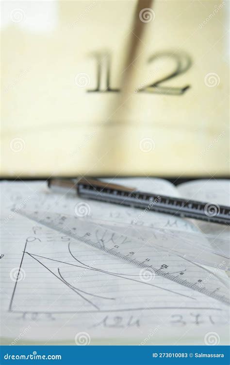 Handmade Drawing And Mathematical Calculations Stock Image Image Of