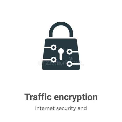 Traffic Encryption Vector Icon On White Background Flat Vector Traffic Encryption Icon Symbol