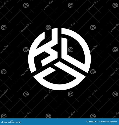 Kdd Letter Logo Design On Black Background Kdd Creative Initials