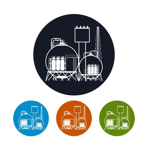 Gas Processing Plant Icon Stock Illustrations 1 284 Gas Processing