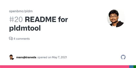 readme for pldmtool · issue 20 · openbmc pldm · github