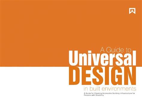 Pdf Universal Design Guide A Guide For Creating Accessible Building