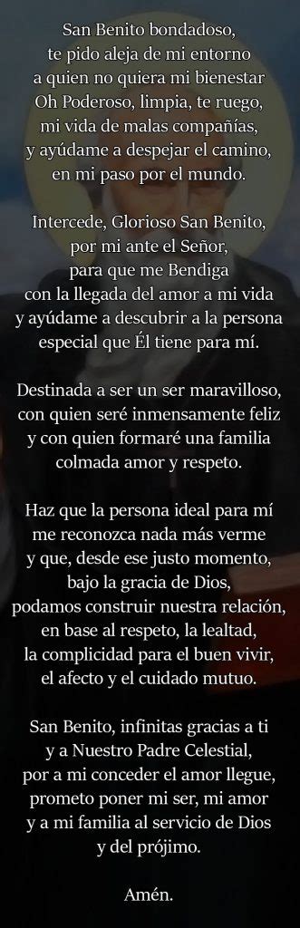 Oración a San Benito para el amor HechizosDeAmor top