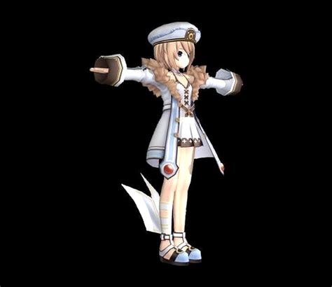 Hyperdimension Neptunia Mk2 Blanc Low Poly 3D Model