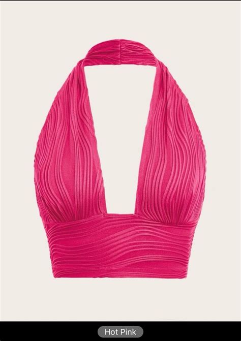 Backless Crop Halter Top Womens Fashion Tops Others Tops On Carousell