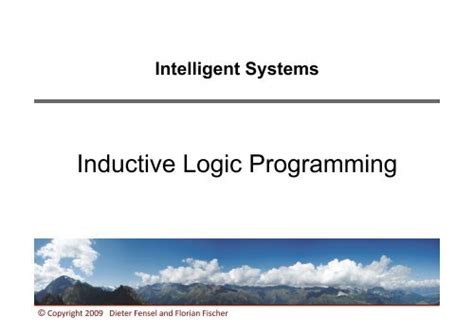 Inductive Logic Programming Sti Innsbruck