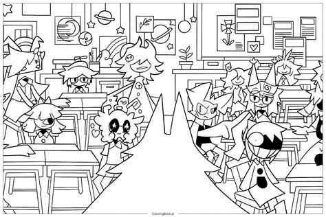 척키 러그래츠 색칠 페이지