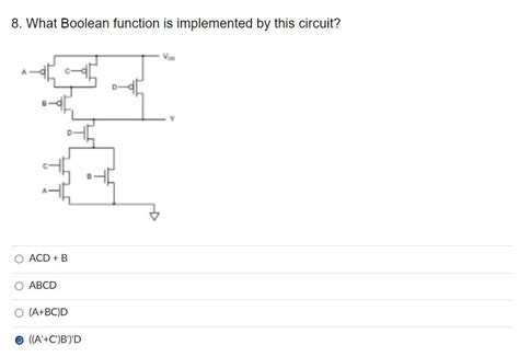 Solved What Boolean Function Is Implemented By This Chegg
