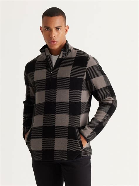 Buy Avva Men Checked High Neck Cotton T Shirt Tshirts For Men