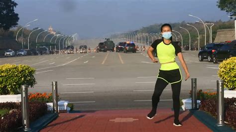 Woman Goes Viral As She Does Dance Workout While Myanmar Coup Is