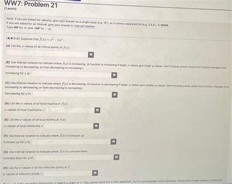 solved ww7 problem 21 1 point note if you are asked for
