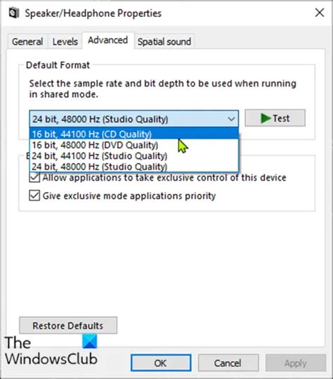 Audio Crackling Static Or Popping Sounds In Windows 11