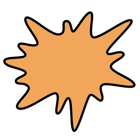 Blank Speech Bubble Dialog Shape Black Outline Comic Style Chat Dialog