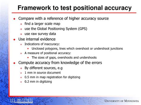 Road Map Accuracy Evaluation Ppt Download